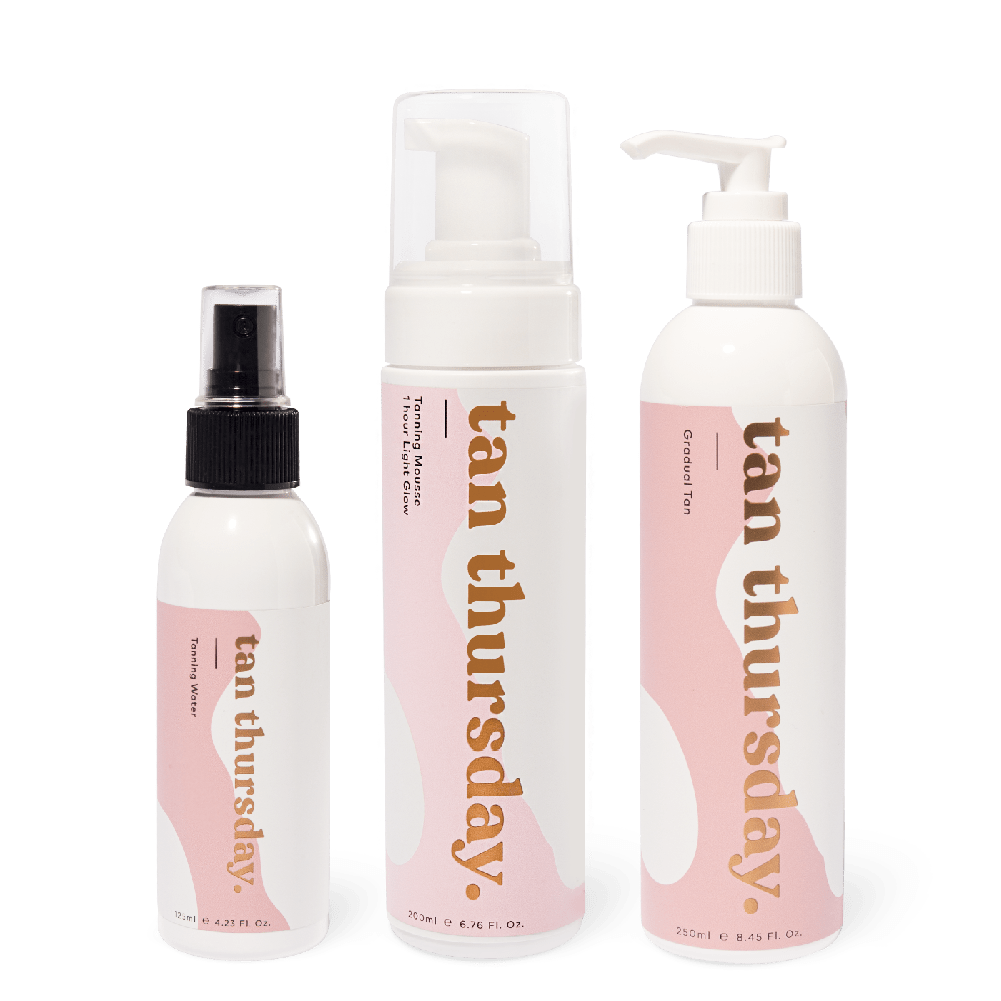 1 Hour Light Glow Tanning Mousse + Tanning Water + Gradual Tan – Tan ...